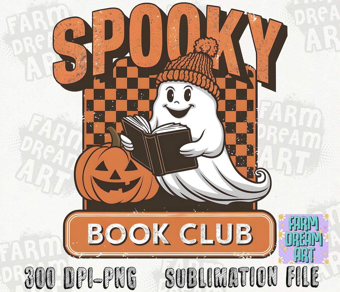 Book PNG, Spooky Book Club, Ghost Halloween Spooky Reading Bookish ...