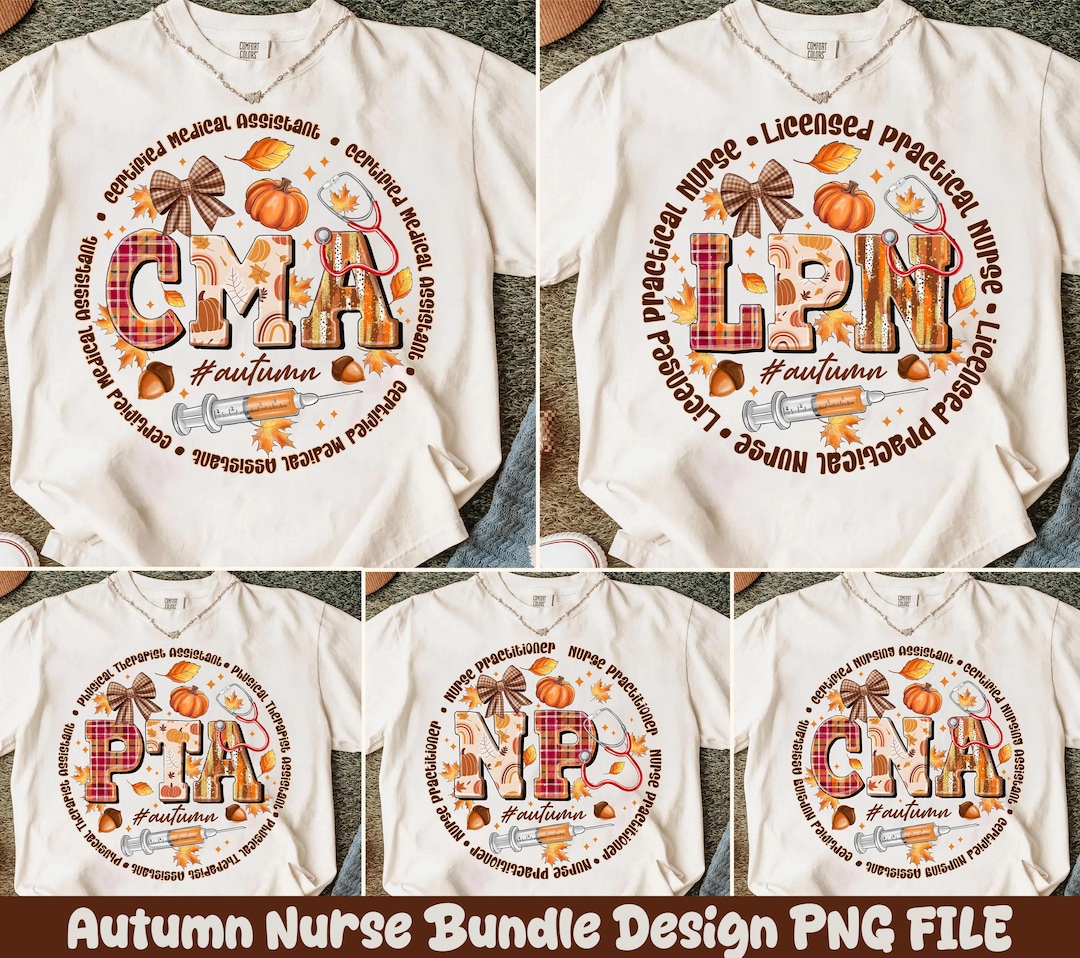 Autumn Nurse Sublimation Bundle,fall Medical Assistant Png,healthcare ...