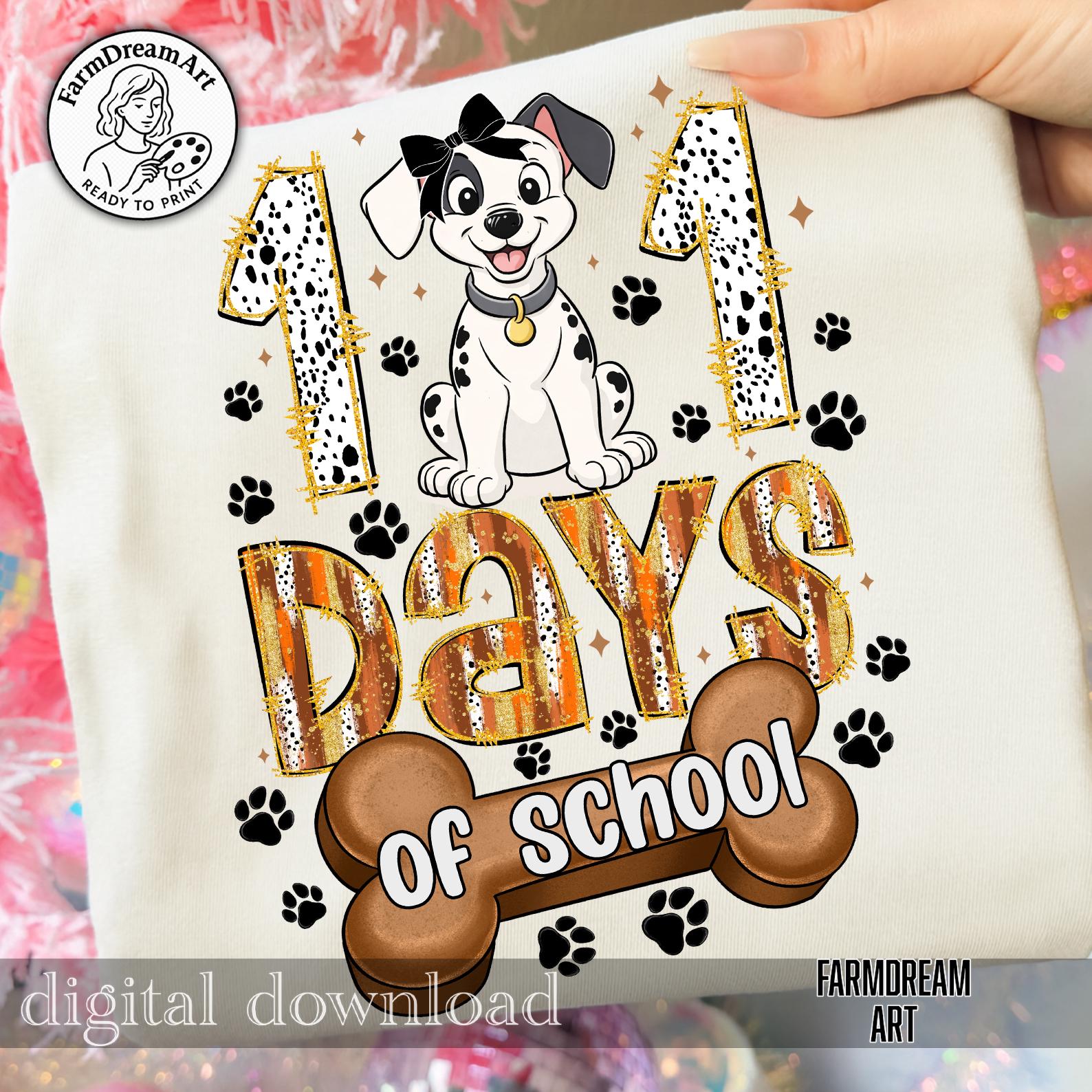 101 Days of School,101st Day of School,dog Days of School,dalmatian ...