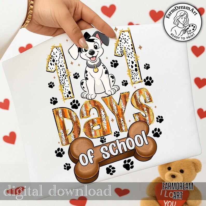 101 Days of School,101st Day of School,dog Days of School,dalmatian ...