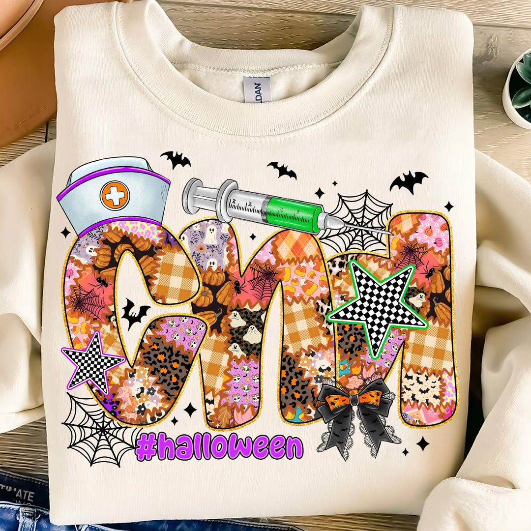 Halloween CNA Png,nurse Halloween Sublimation,cute CNA Halloween Design ...