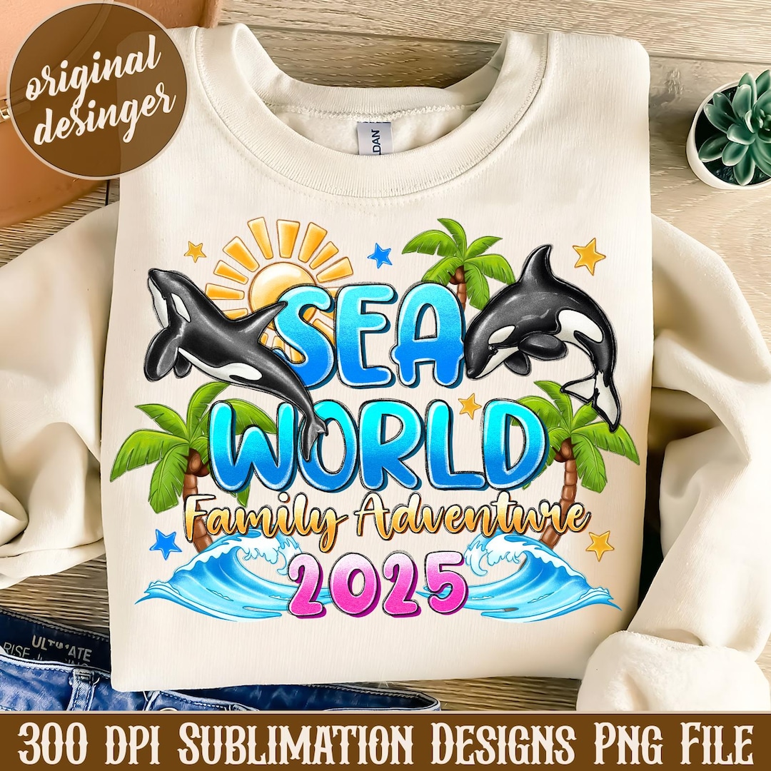 Sea World Family Adventure 2025 Png, Seaworld Adventure Png, Family ...