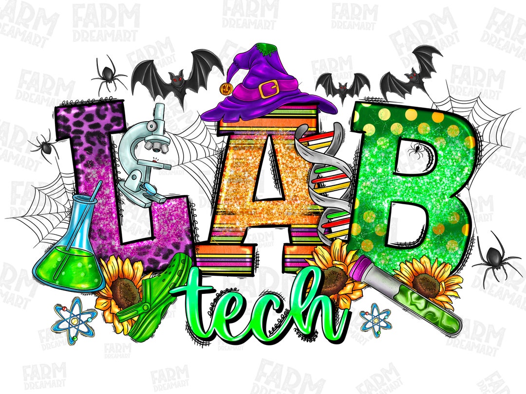 Halloween Lab Tech Png Sublimation Design Download, Lab Technician Png ...