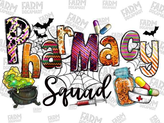 Halloween Pharmacy Squad Png Design Halloween Pharmacy - Etsy