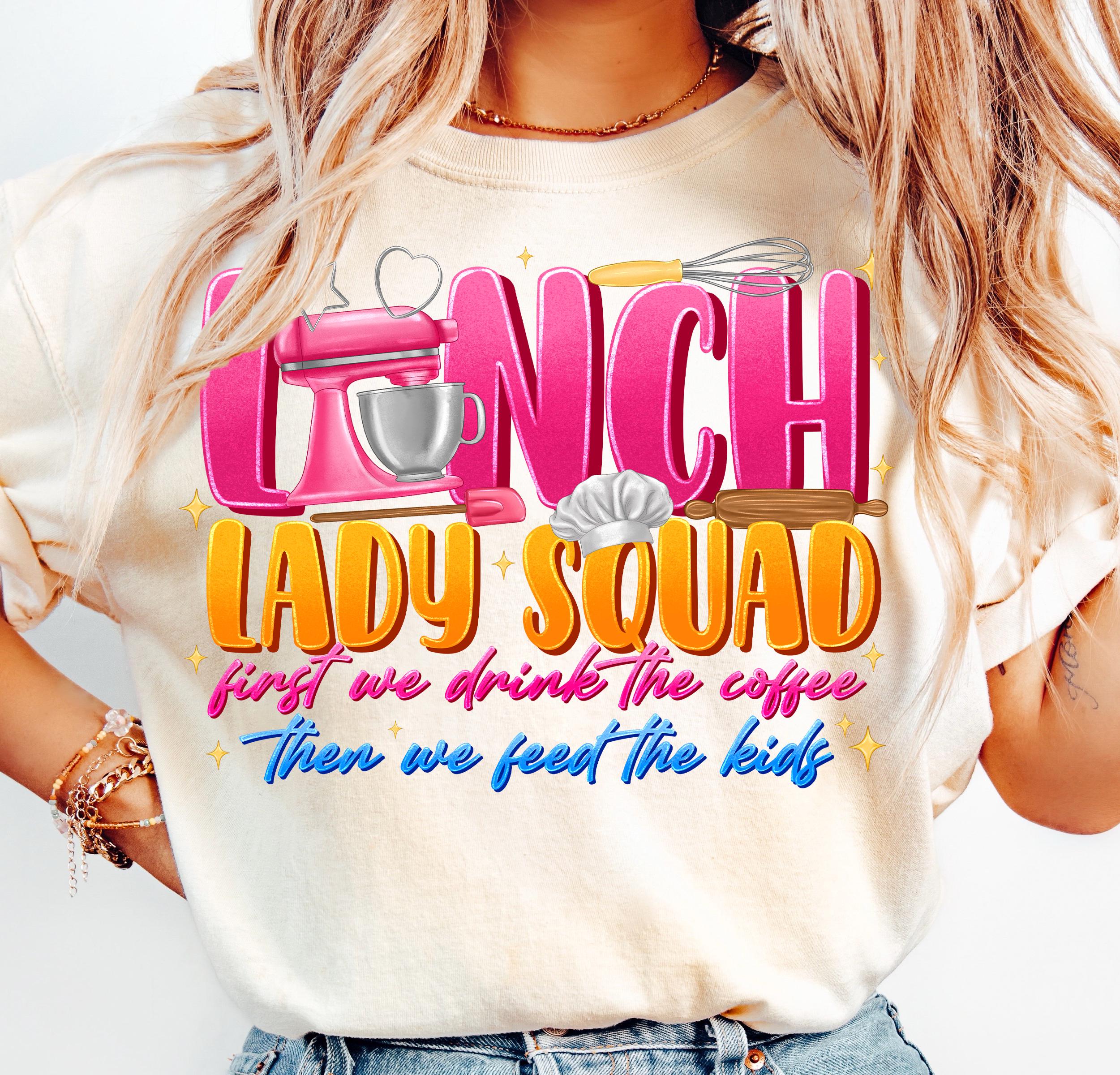 Lunch Lady Squad Png,school Cafeteria Sublimation,funny Lunch Lady Png ...