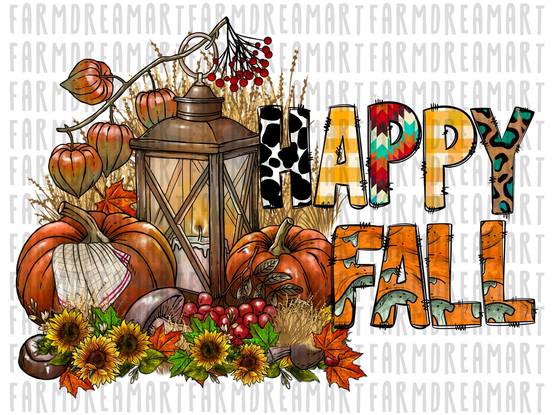 Happy Fall Y'all PNG, Pumpkin PNG, Fall PNG, Happy Fall Png, Autumn Png ...