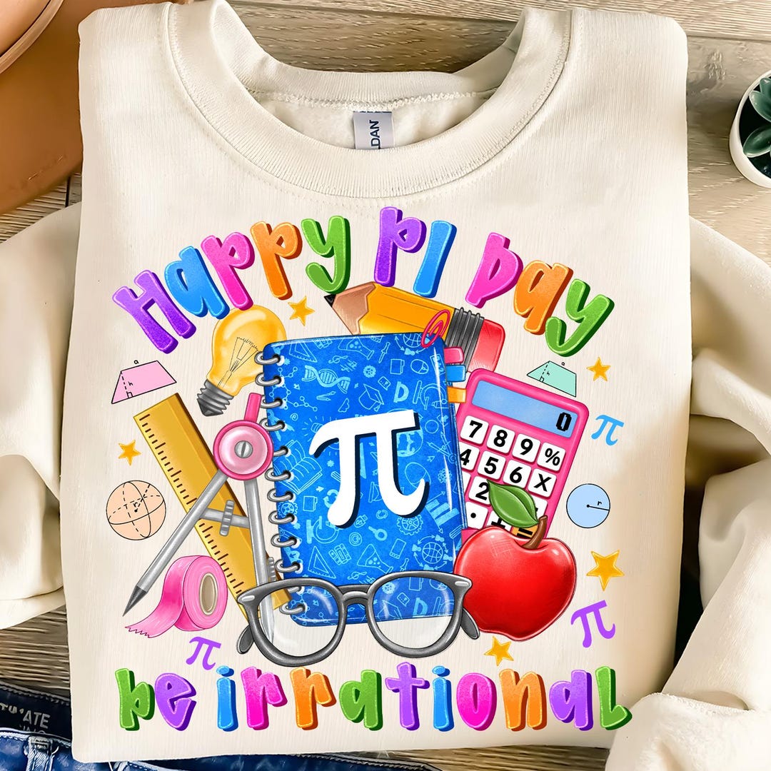 Pi Day Png,math Teacher Shirt Design,be Irrational Pi Day,pi Symbol ...