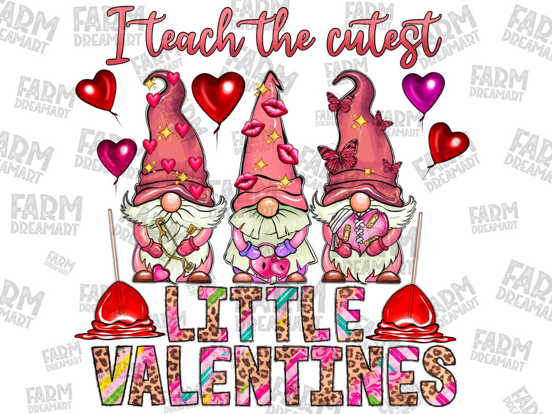 Valentine Gnomes Png,teach the Cutest Little Valentines, Valentine's ...