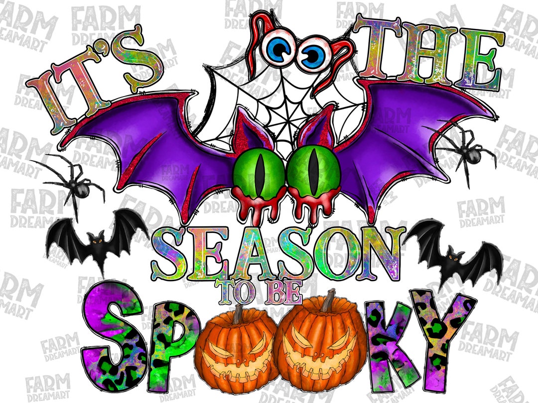 It's the Season to Be Spooky Png Designs Pumpkin - Etsy