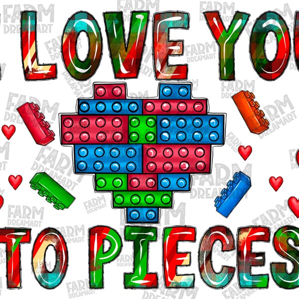 I Love You to Pieces - Etsy