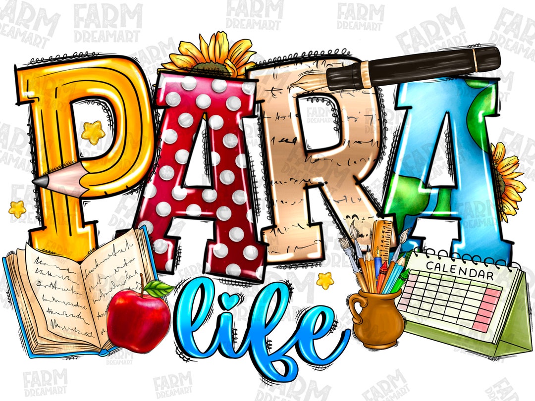 Para Life Png Sublimation Design Download Teacher's Day - Etsy