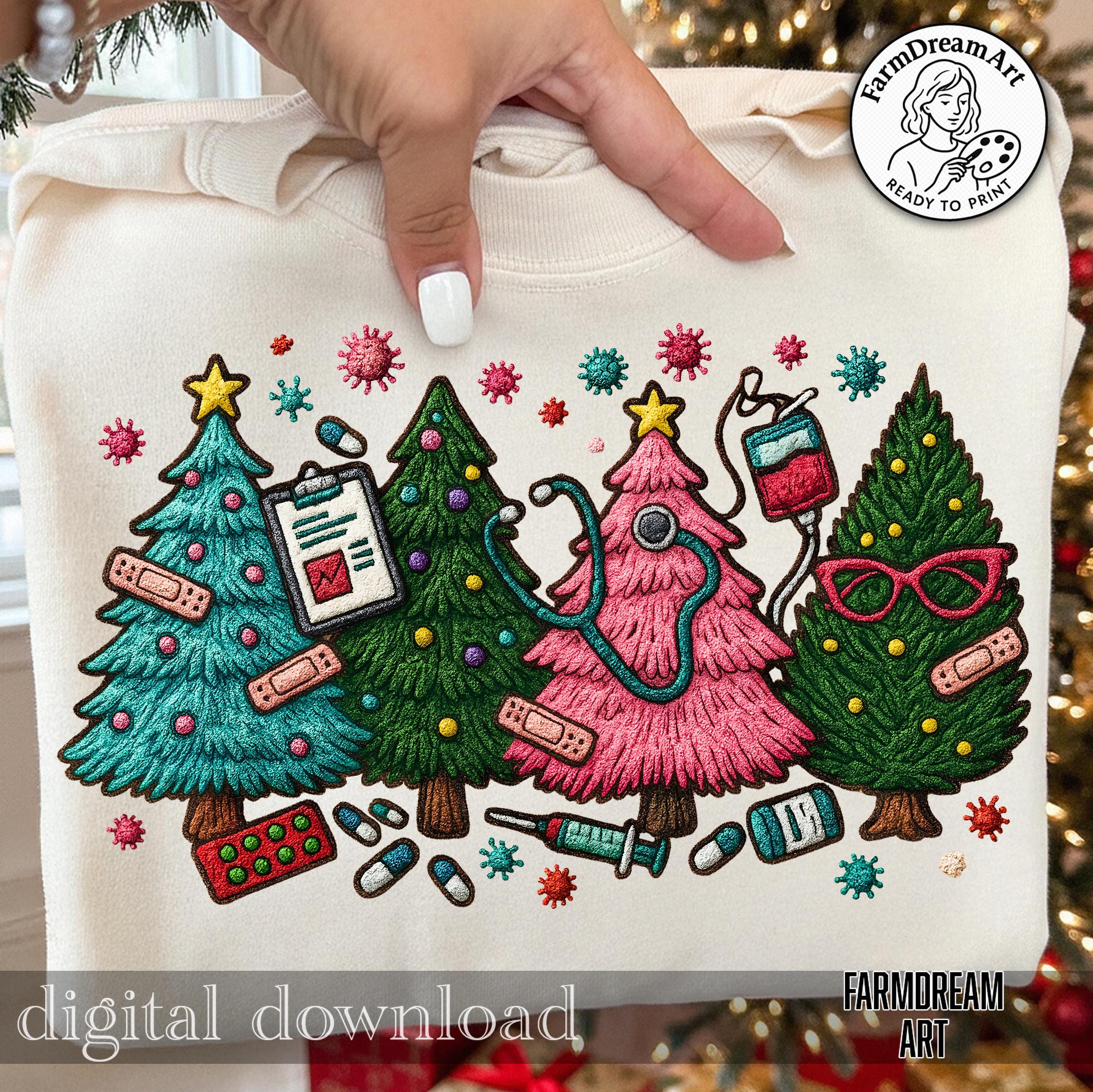 Nurse Christmas Png,medical Christmas Design,healthcare Worker Png ...