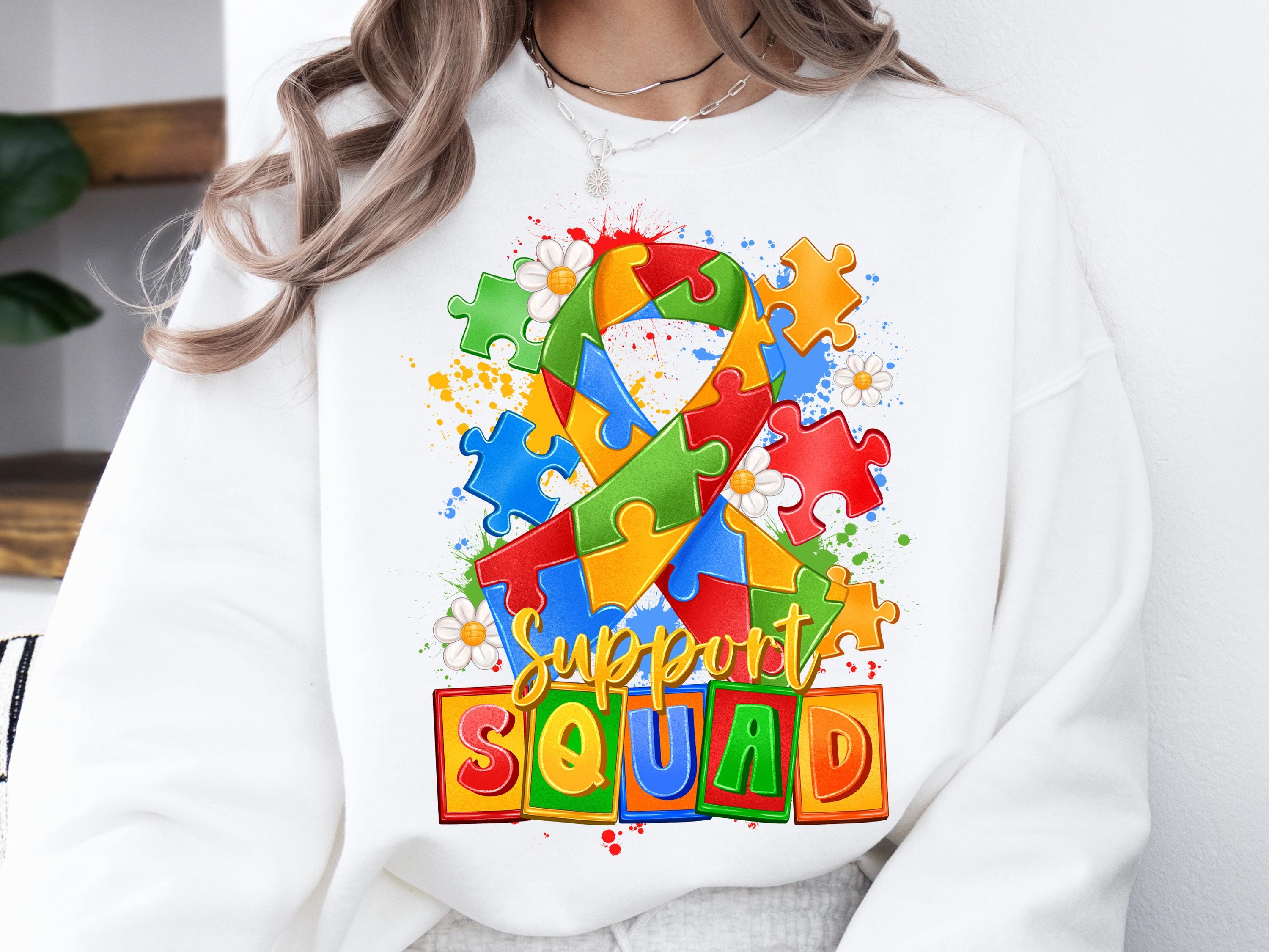 Autism Support Squad Png, Autism Awareness Ribbon Png, Autism Advocate ...