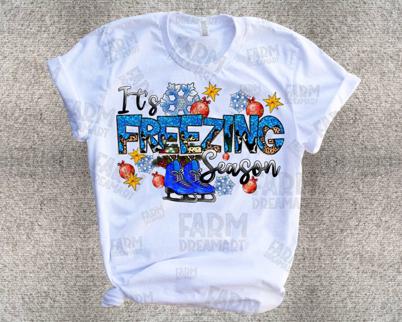 It's Freezing Season Png Merry Christmas Snow Png - Etsy