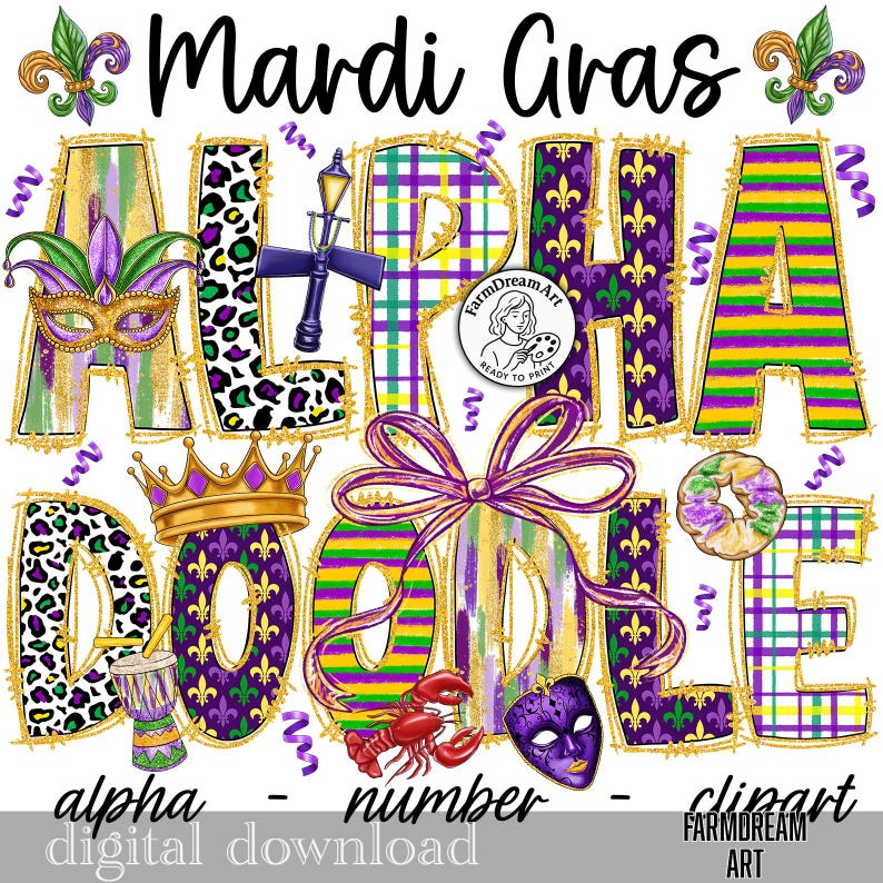 Mardi Gras Alpha Png,mardi Gras Alphabet Png,mardi Gras Numbers Png ...