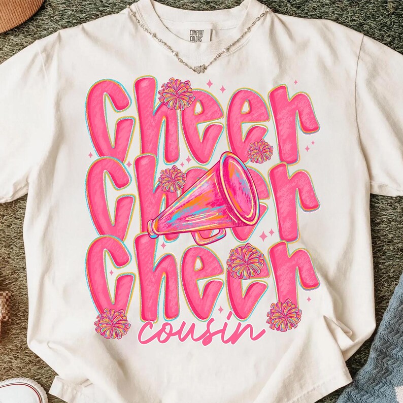 Cheer Cousin Sublimation,cheer Cousin Png,cheerleading Cousin Design ...