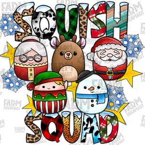 Squishmallow Cute Merry Squishmas Design Christmas Png,file PNG Digital ...
