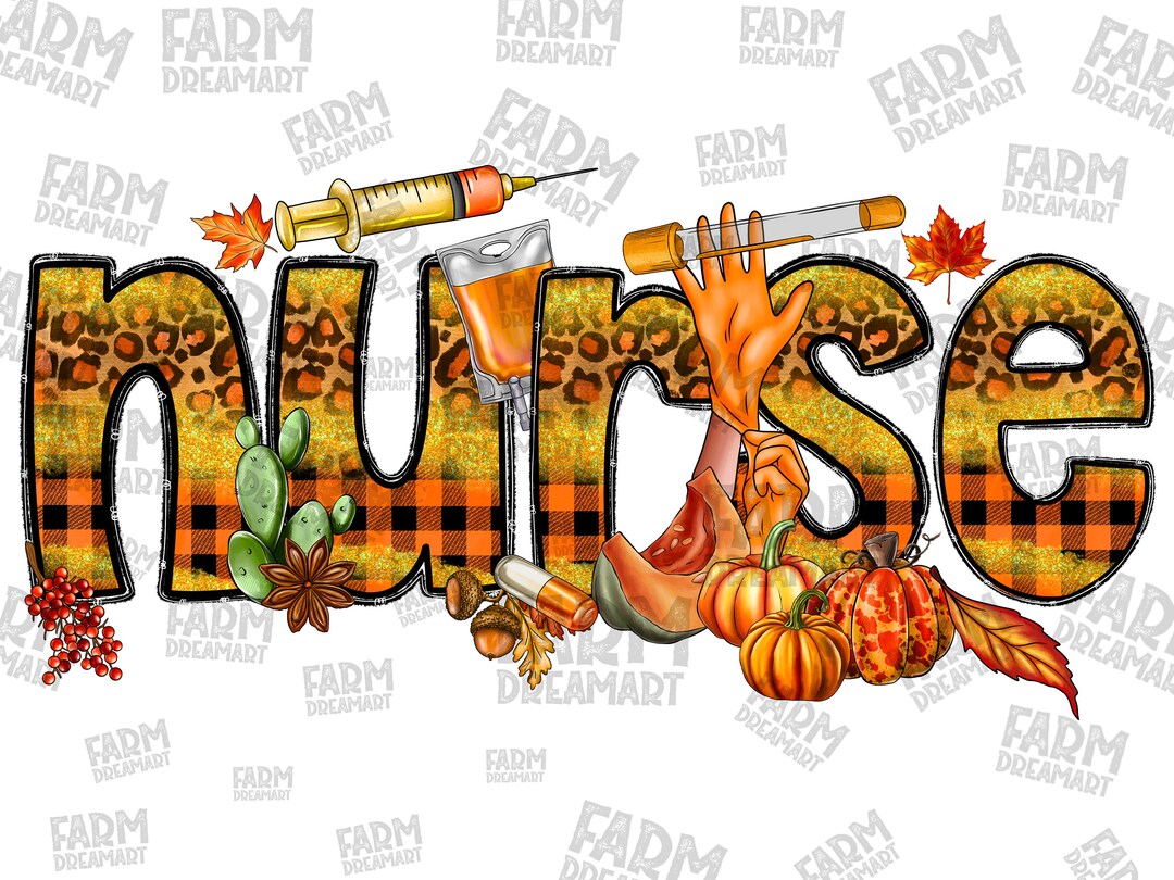 Nurse Fall Png, Fall Season PNG, Fall PNG, Nurse Pumpkin Png,nurse Png ...