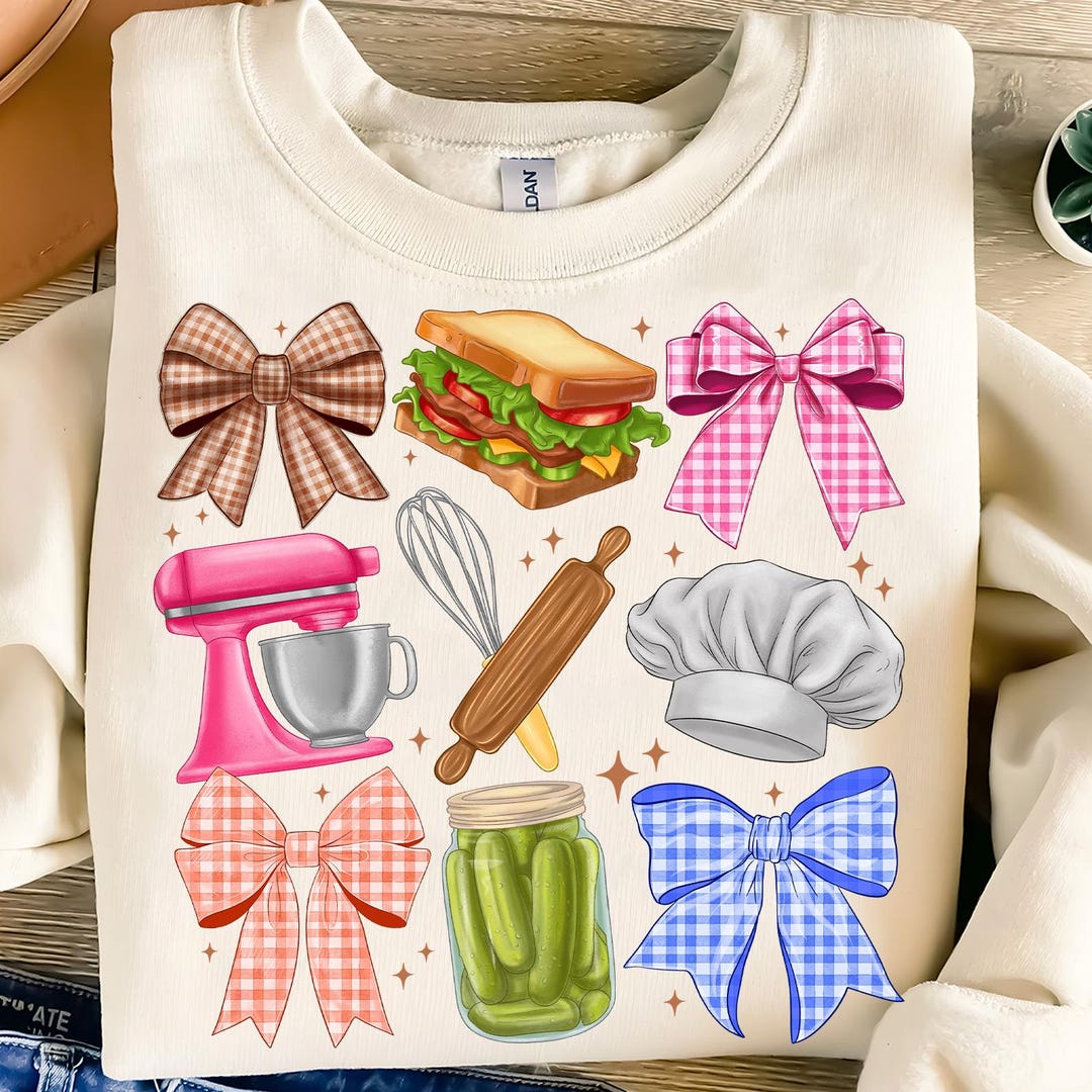 Lunch Coquette Bow Png,kitchen Design Png,cooking Sublimation Design ...
