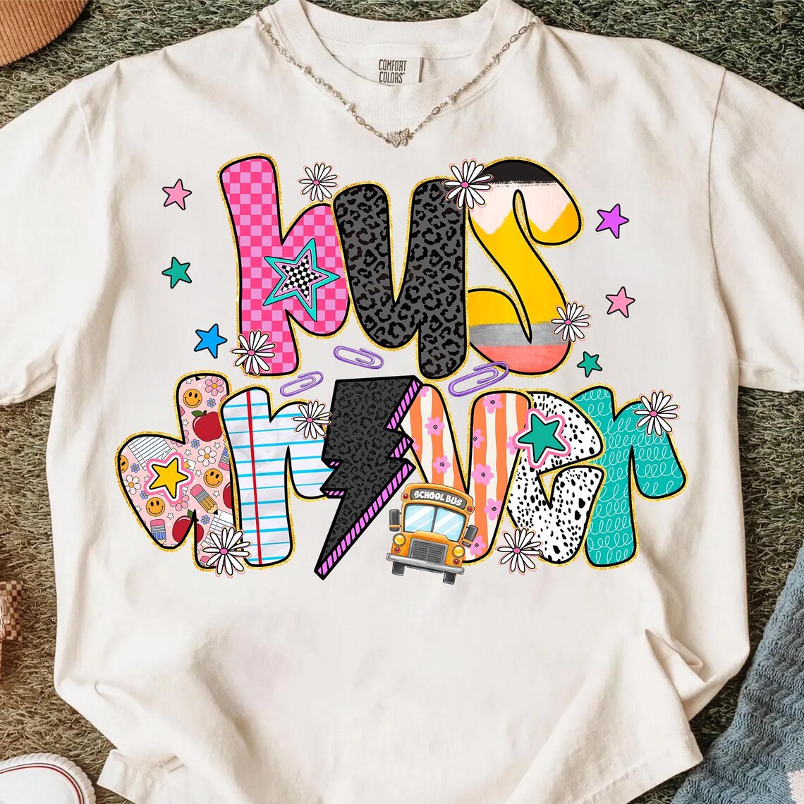 Bus Driver Png,school Bus Sublimation,cute Bus Driver Design,back to ...