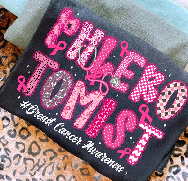 Phlebotomist Breast Cancer Awareness Png,nurse Sublimation Design,pink ...