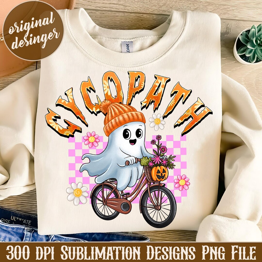 Cycopath PNG, Halloween PNG, Cute Ghost,spooky Ghost Png, Retro ...