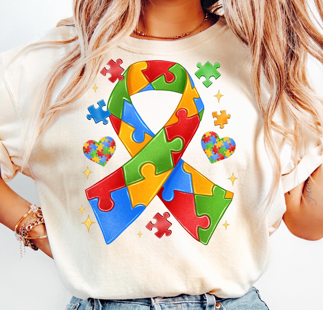 Autism Ribbon Png,puzzle Piece Awareness Png,autism Awareness Clipart ...