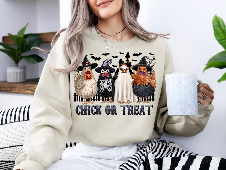 Chick or Treat Png, Spooky Chicken Png, Autumn Png Sublimation, Pumpkin ...