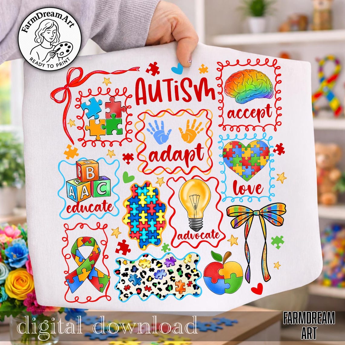 Autism Awareness Bundle Png, Autism PNG Bundle, Autism Shirt Bundle ...