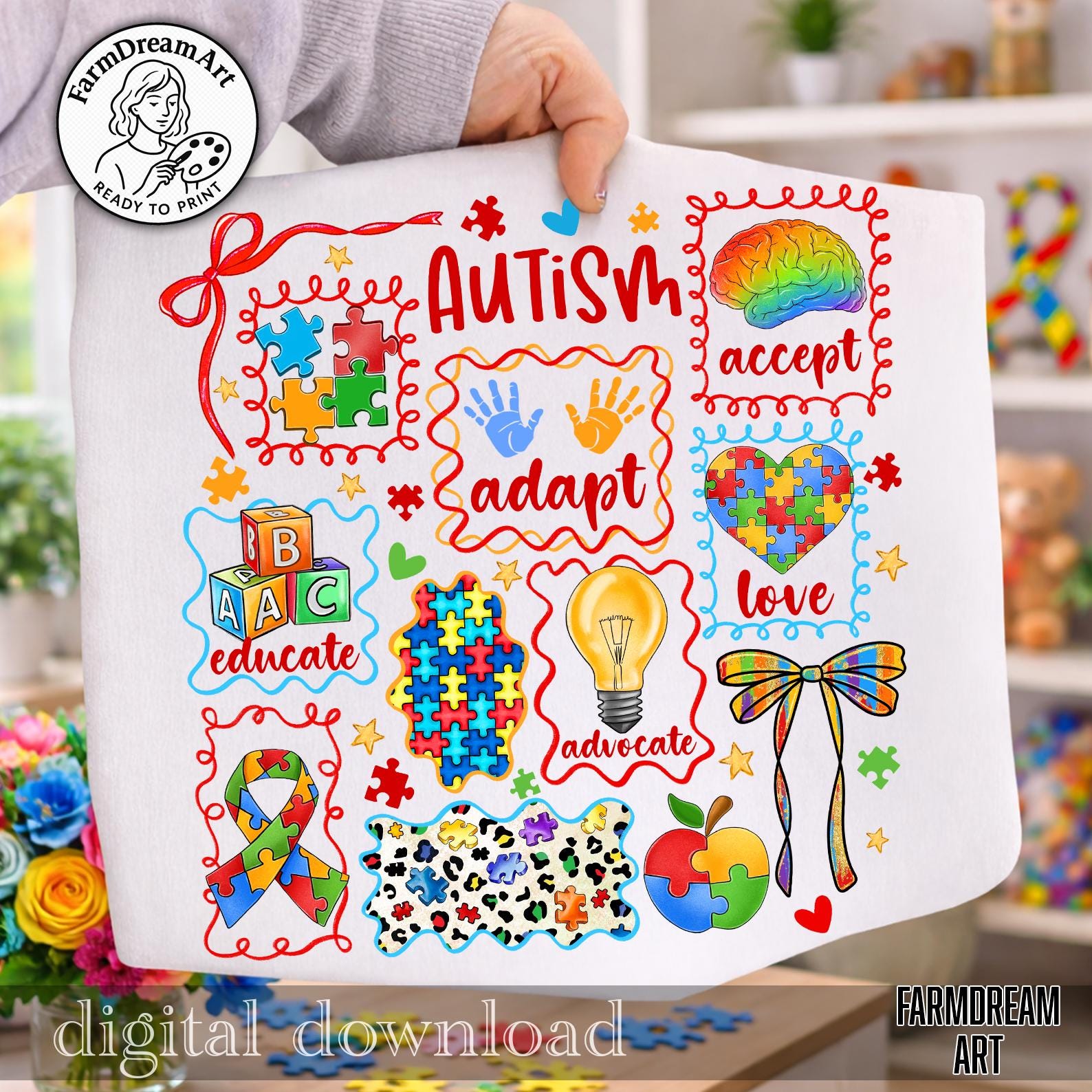 Autism Awareness Bundle Png, Autism PNG Bundle, Autism Shirt Bundle ...