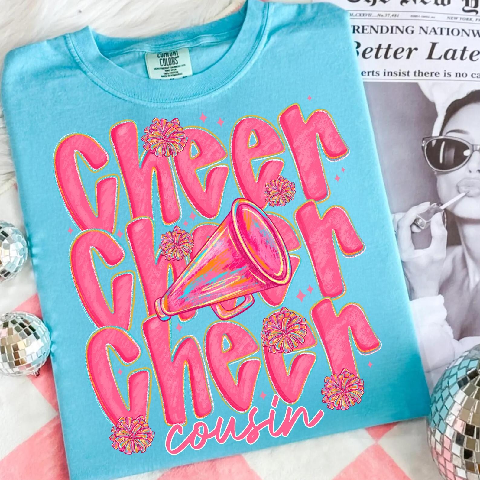 Cheer Cousin Sublimation,cheer Cousin Png,cheerleading Cousin Design ...