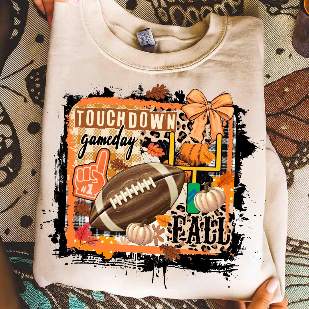 Touchdown Png,game Day Sublimation Design,fall Football Png,game Day ...