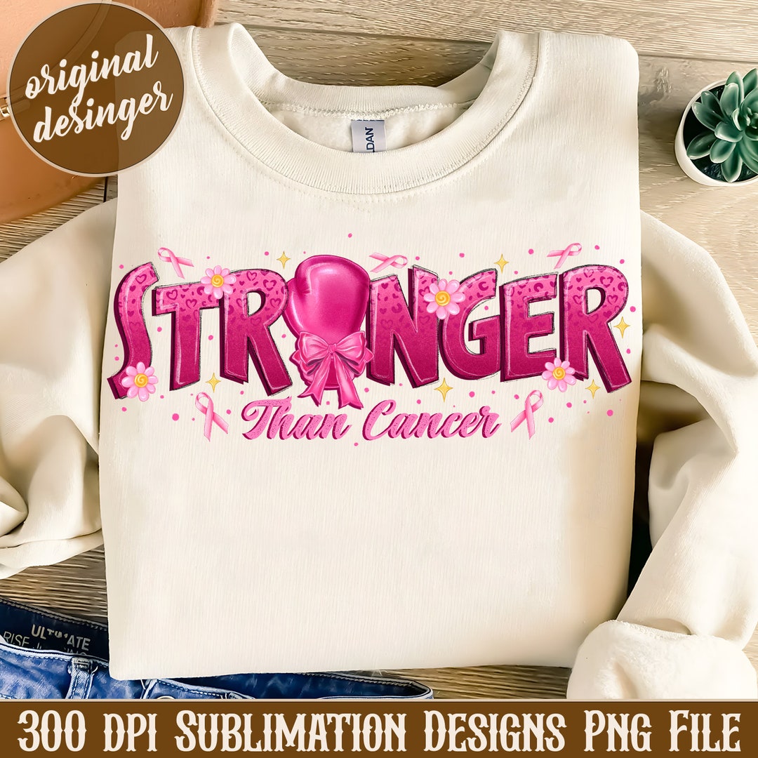 Stronger Than Cancer Png, in October We Wear Pink, Breast Cancer Png ...