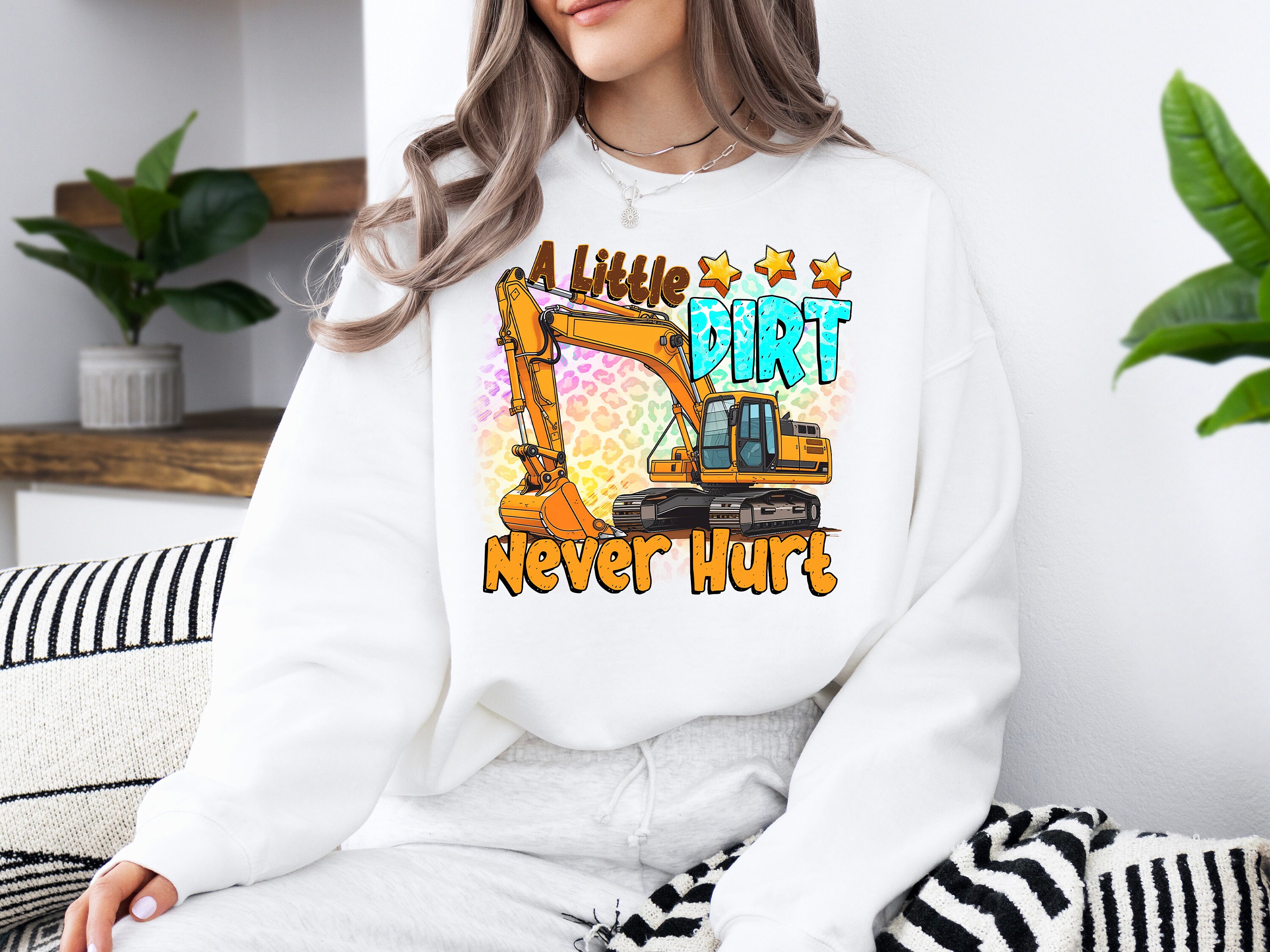 A Little Dirt Never Hurt Png Sublimation Design Download,construction ...