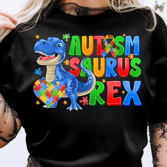 Autism dinosaur tattoo | Orangetattooshop.com