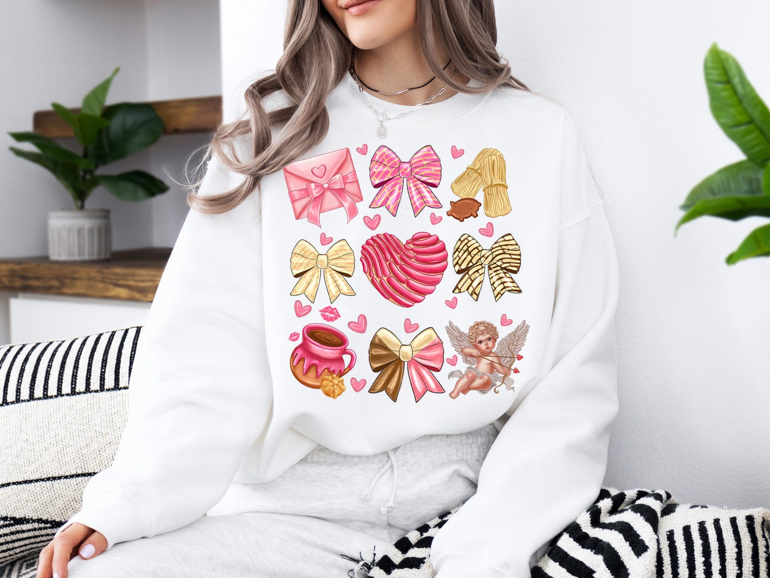 Valentine Pan Dulce Coquette Bow PNG, Funny Mexican Bread Lover PNG ...
