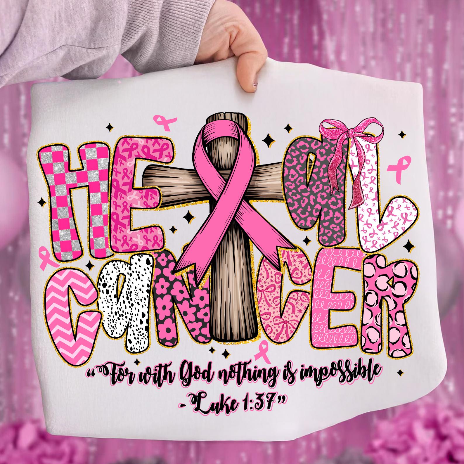Heal Cancer Sublimation,breast Cancer Awareness Png,christian Cancer ...