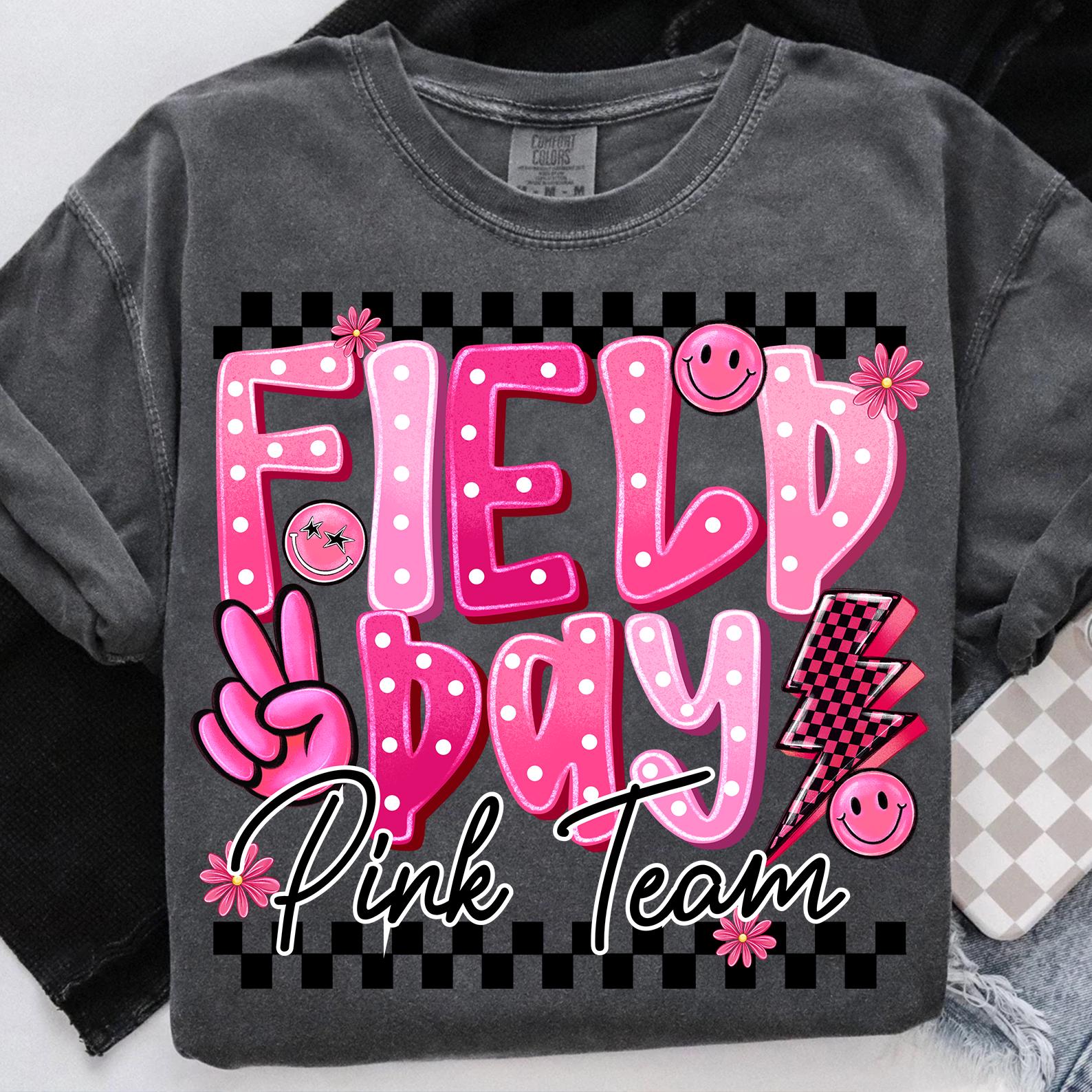 Field Day Pink Team Png, Color Field Trip Team,teacher Field Trip Shirt ...