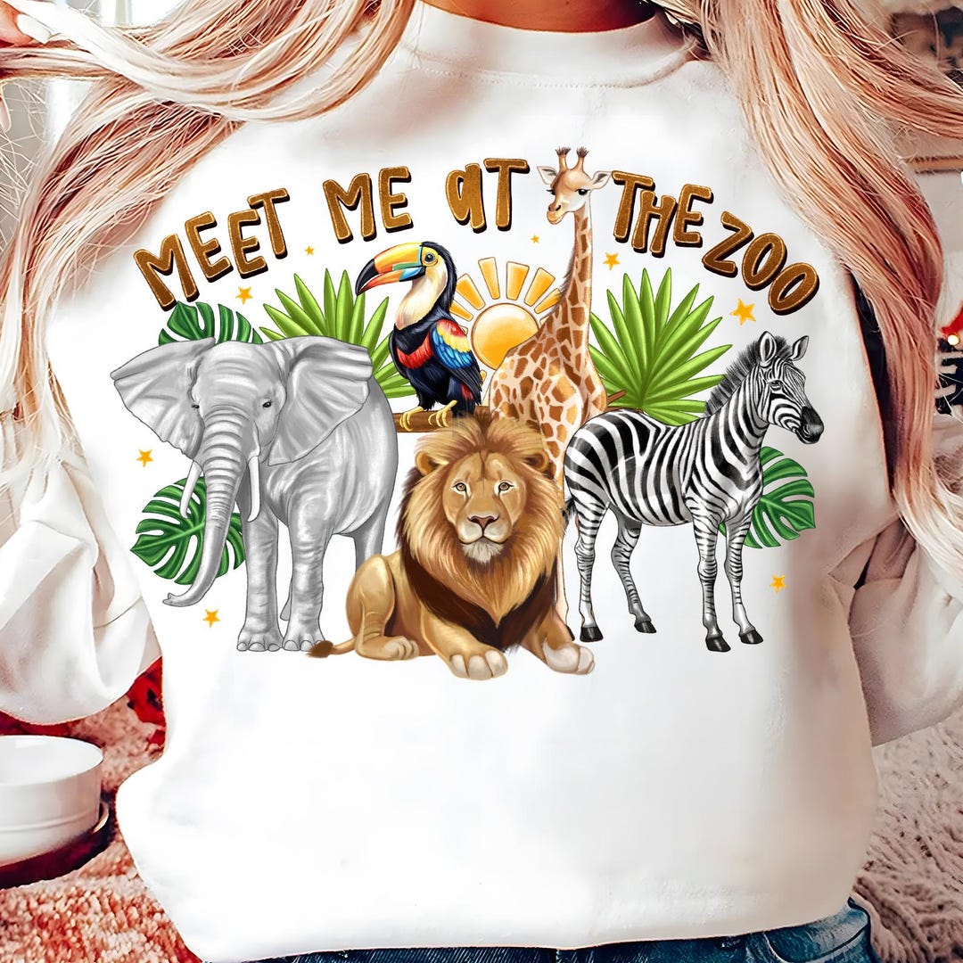 Meet Me at the Zoo Png, Zoo Crew PNG, Digital Download, Kids,kids Zoo ...