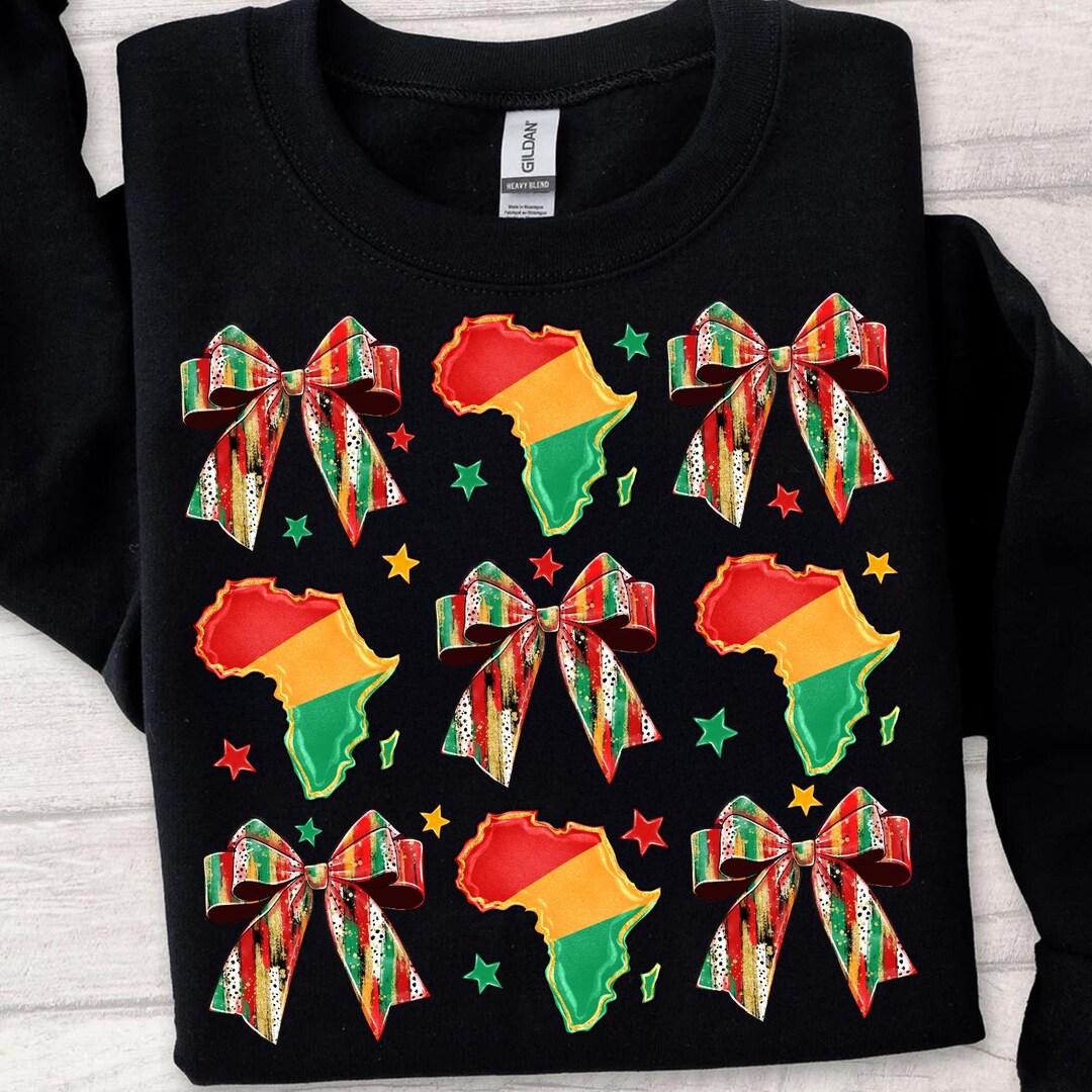 African Map Coquette Bow Png, Black History Png,black History Month ...