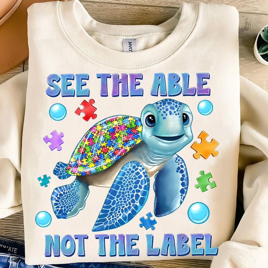 See the Able Not the Label PNG, Autism Awareness Sublimation Design ...
