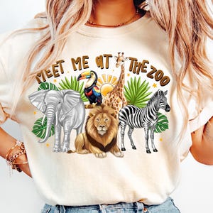 Meet Me at the Zoo Png, Zoo Crew PNG, Digital Download, Kids,kids Zoo ...