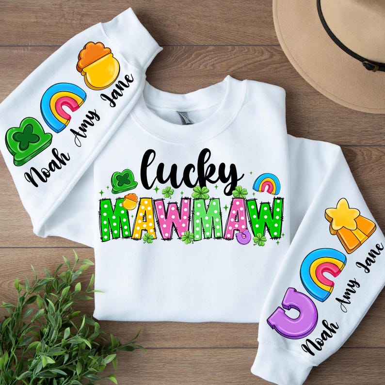 Lucky Mama Personalized Bundle Png,st Patricks Day Bundle,cute Shamrock ...