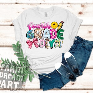 Fourth Grade Diva Png, Girl 5th Grade Png, Back to School, First Day of ...