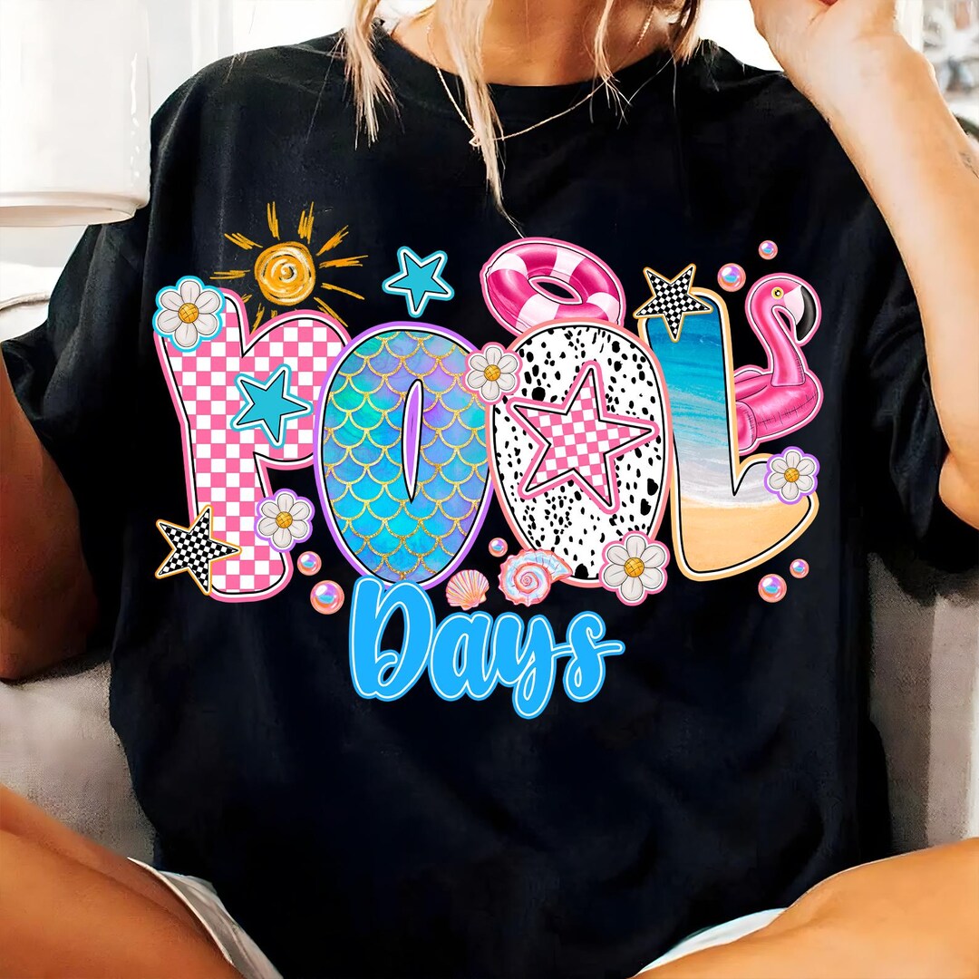 Pool Days Png,summer Sublimation Design,beach Vibes Png,mermaid Scale ...