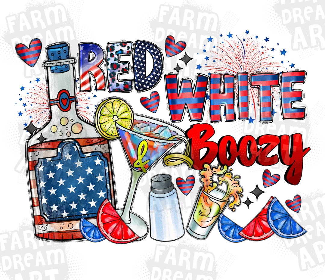 Red White and Boozy Png, American Drinks Png, 4th July, Boozy Png, Red ...