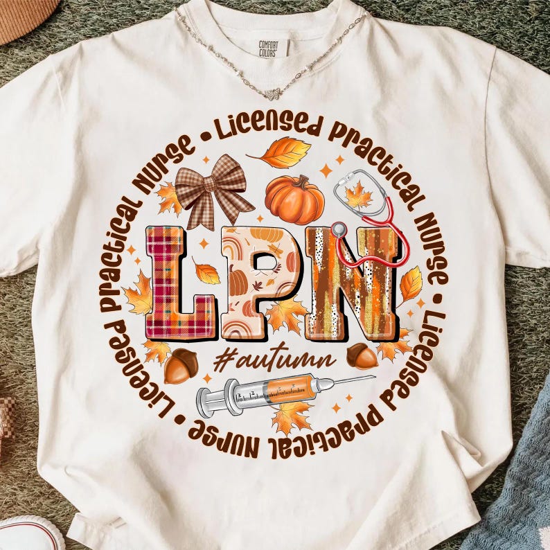 LPN Fall Png,lpn Png Sublimation,licensed Practical Nurse Png,medical ...