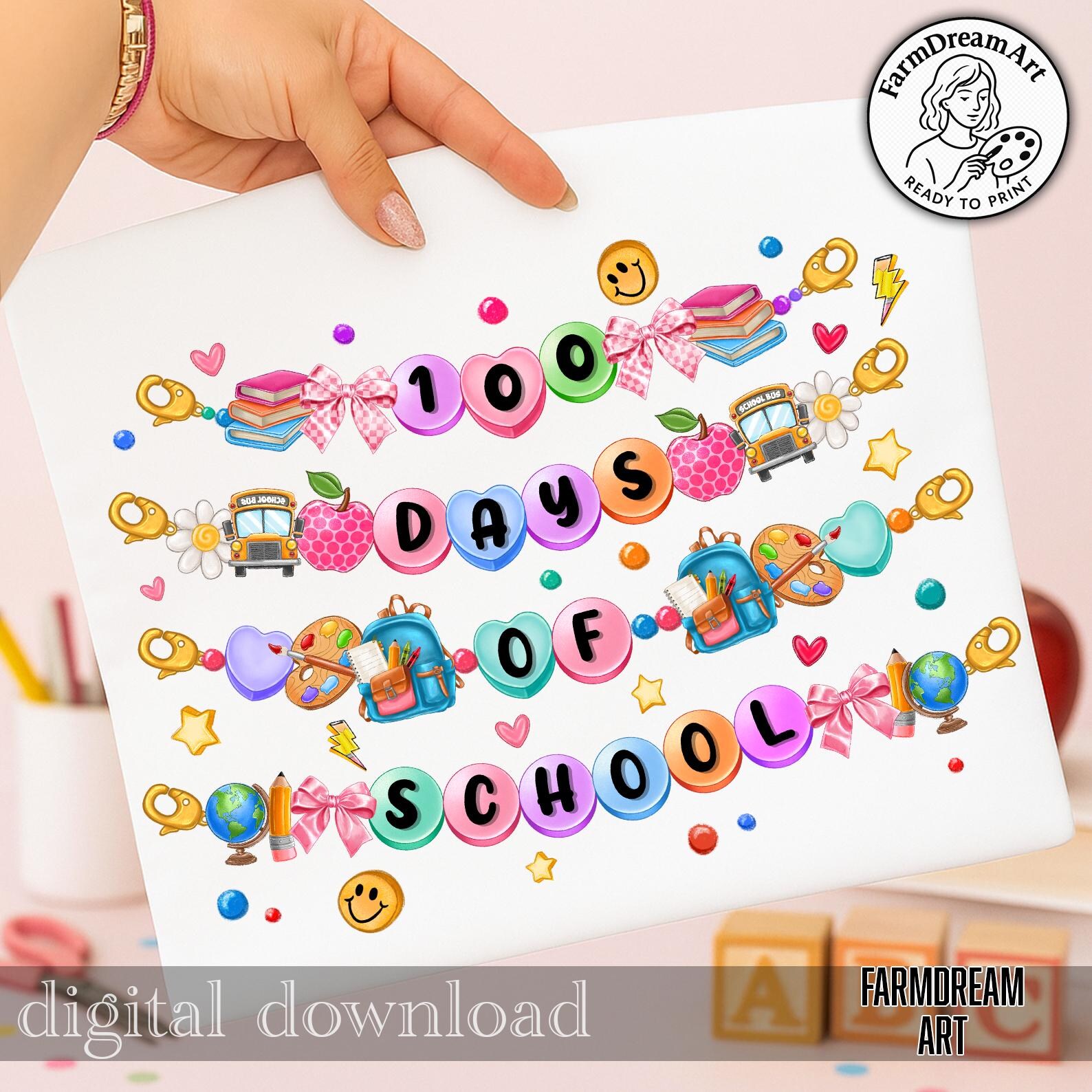 100 Days of School Bundle PNG, 100 Days Sublimation Bundle, 50 PNG ...