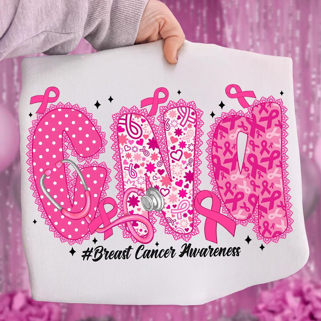 Breast Cancer Awareness Png,cna Sublimation Design,medical Assistant ...