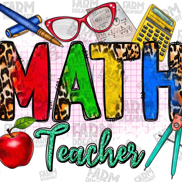 Math Teacher Png - Etsy